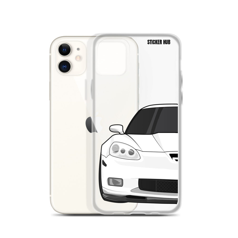 White C6 Corvette Z06 - iPhone Case – Sticker Hub