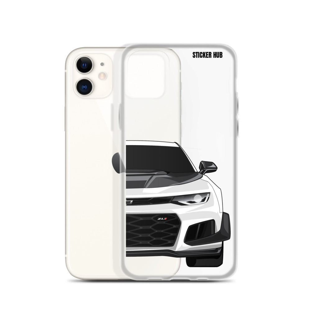 White 6th Gen Camaro ZL1 1LE - iPhone Case – Sticker Hub