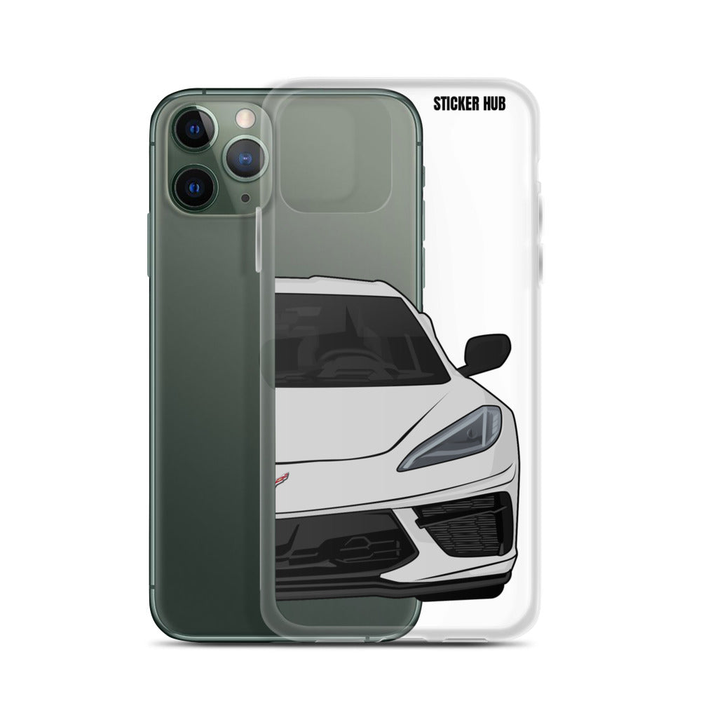 Ceramic Matrix Gray C8 Corvette - iPhone Case – Sticker Hub