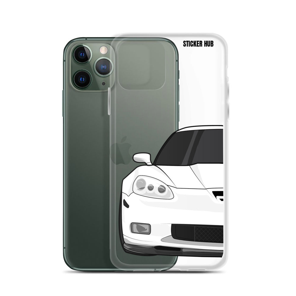 White C6 Corvette Z06 - iPhone Case – Sticker Hub
