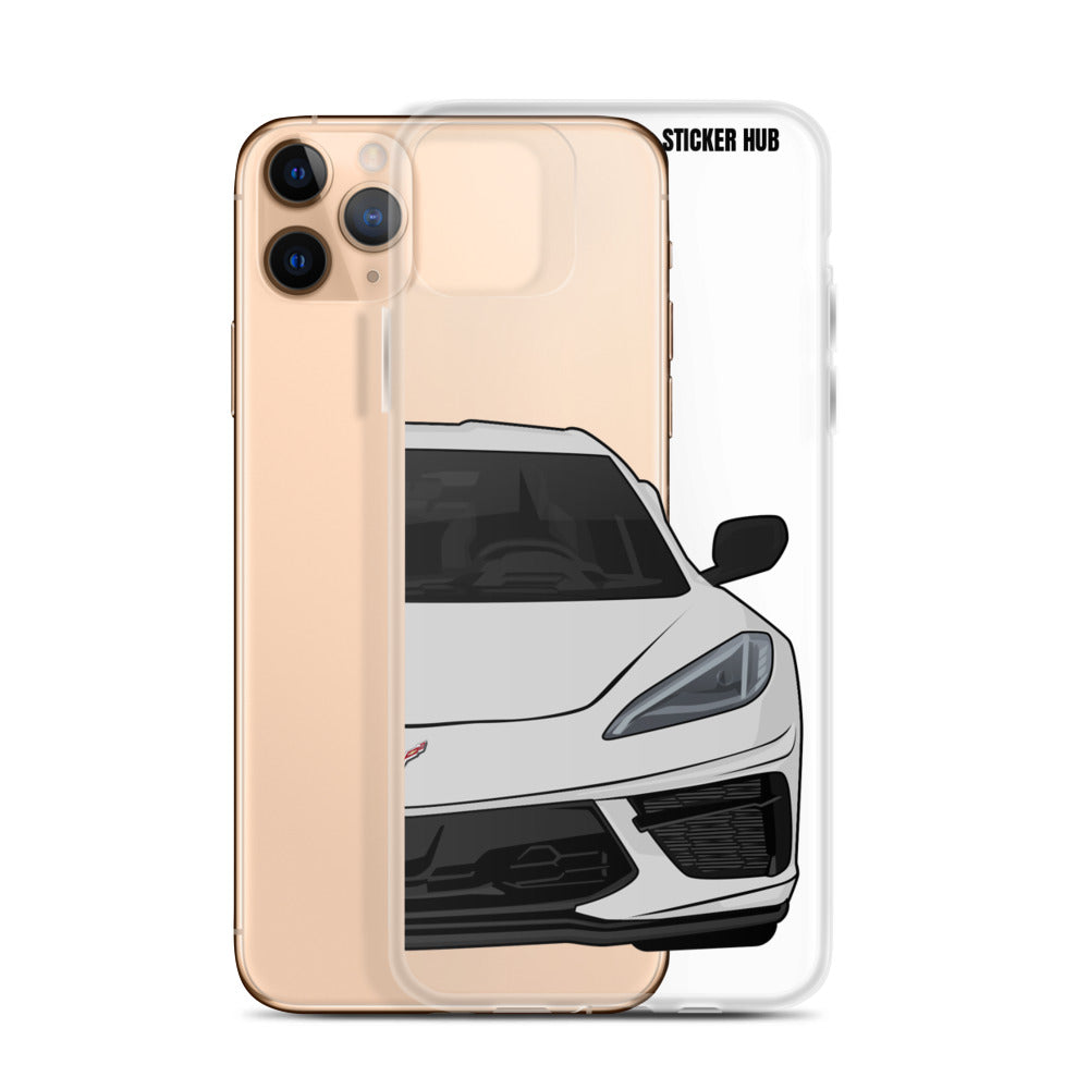Ceramic Matrix Gray C8 Corvette - iPhone Case – Sticker Hub