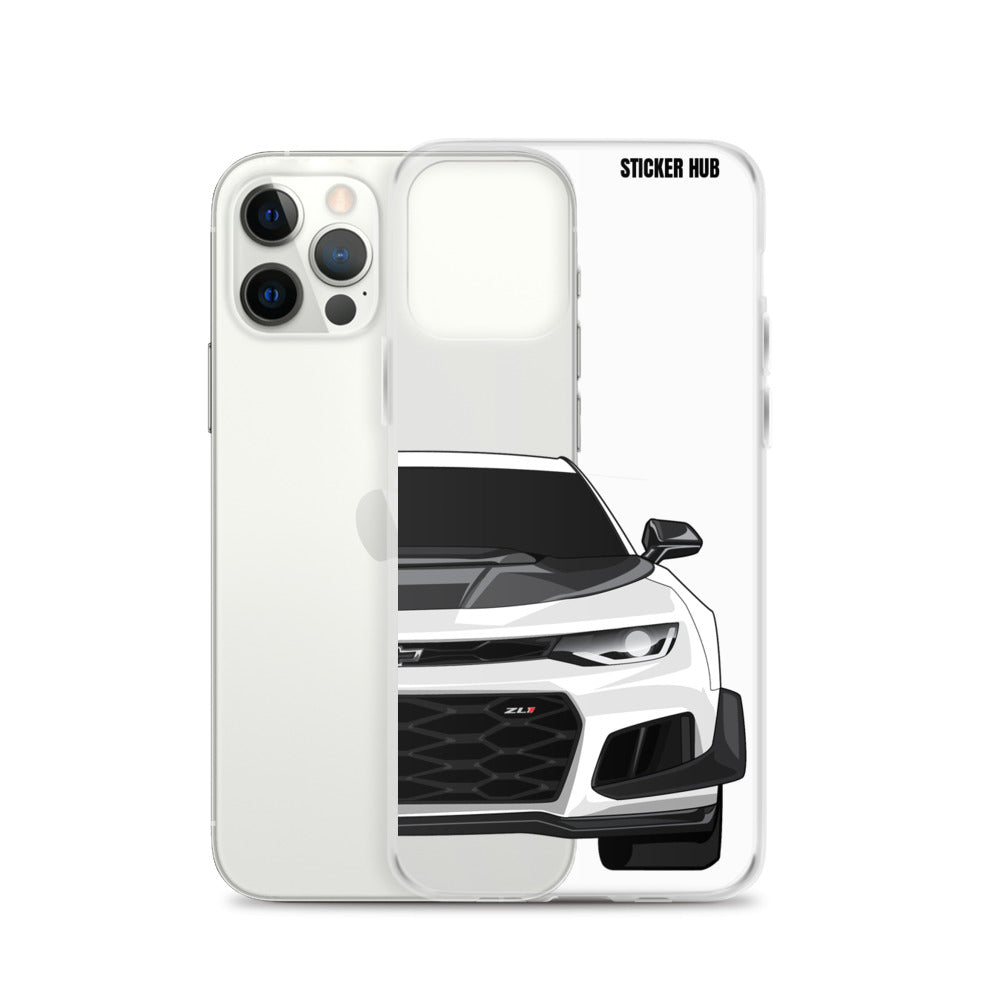 White 6th Gen Camaro ZL1 1LE - iPhone Case – Sticker Hub